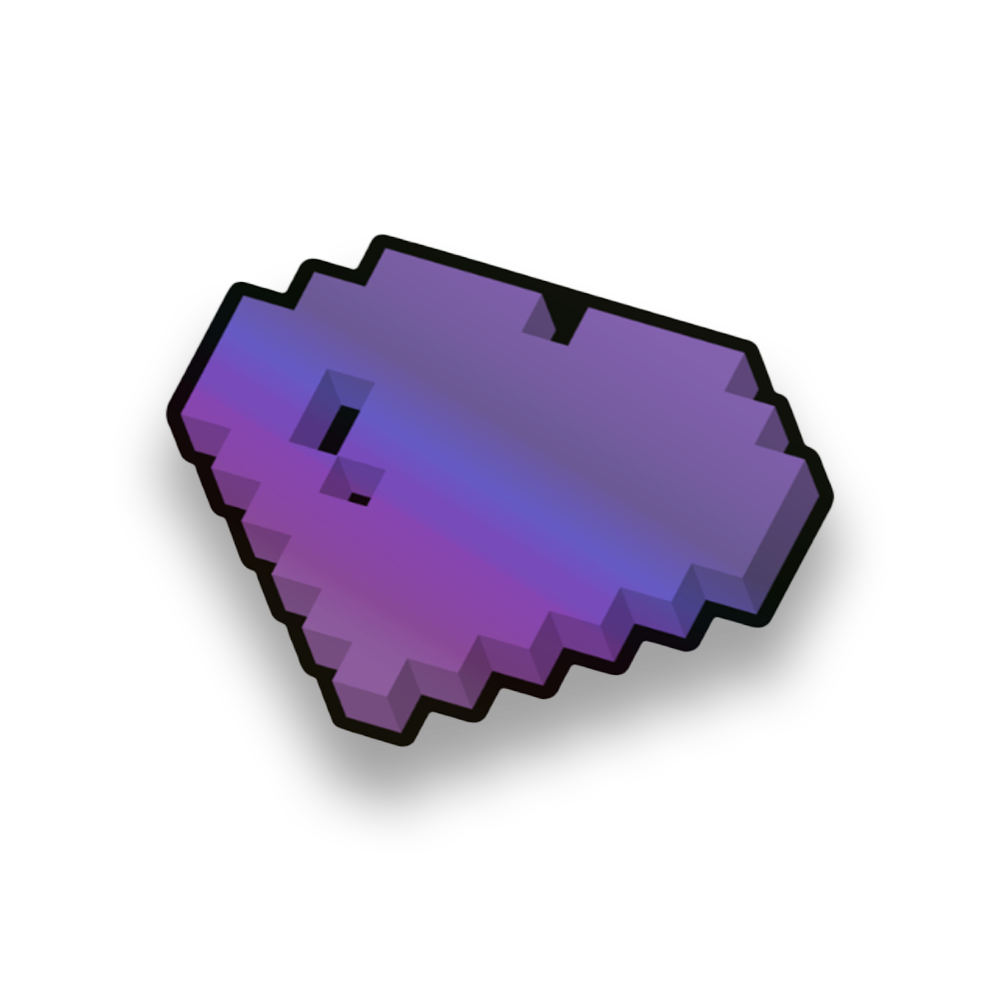 Purple Holo Heart – DarkHeartOps